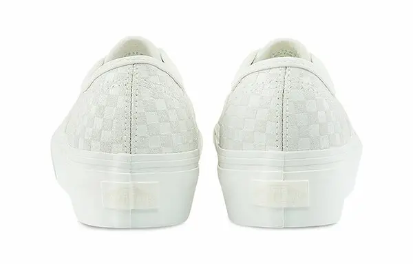 VANS Authentic Platform Woven Sneakers - White/grey