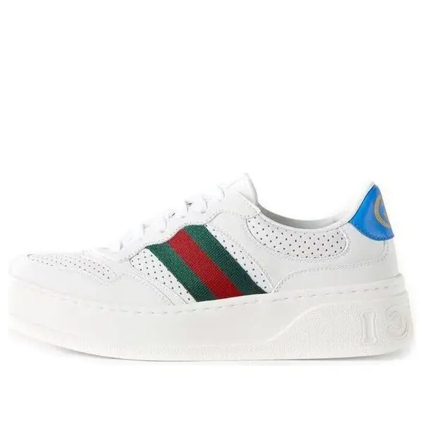 Gucci Chunky Gg Web Sneakers - White/white/green