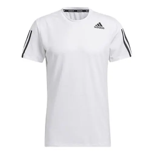 Adidas Aero3s Tee Pb Casual Running Sports Short Sleeve - White