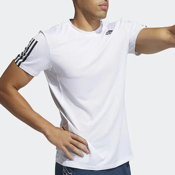 Adidas Aero3s Tee Pb Casual Running Sports Short Sleeve