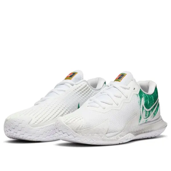 Nike Court Air Zoom Vapor Cage 4 Tennis Shoes - White/green