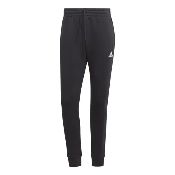 Adidas Essentials Fleece Tapered Cuffed Pants 'black - Black/white
