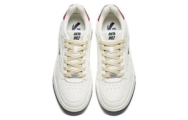 ANTA 982 Low Top Sneakers - White/red/navy