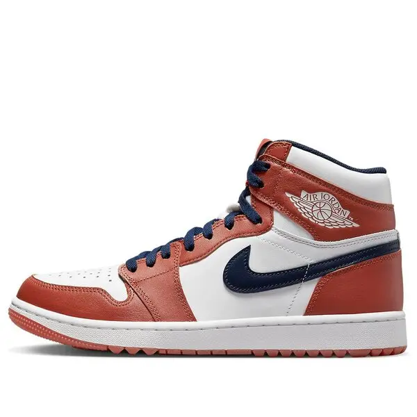 JORDAN Air 1 High Golf X Eastside Golf "out The Mud" Sneakers - Burnt Sunrise/midnight Navy-white-metallic Gold