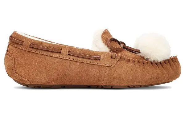 UGG Dakota Bow Pom Slipper - Chestnut