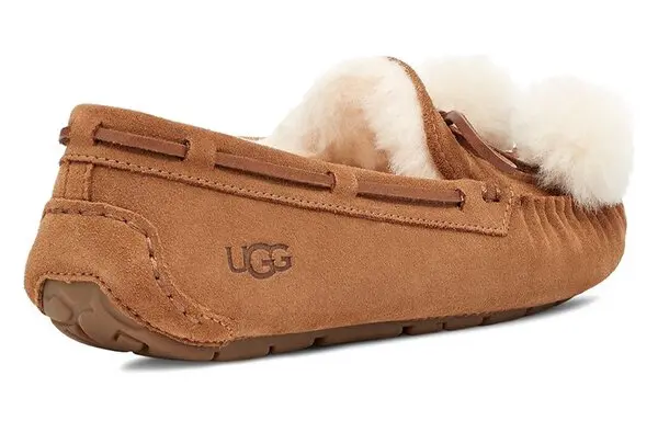 UGG Dakota Bow Pom Slipper - Chestnut