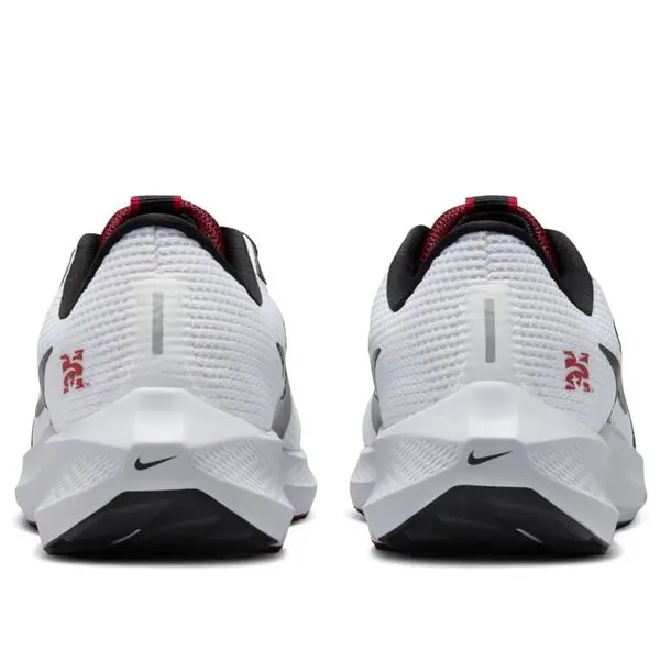 Nike Zoom Pegasus 40 'morehouse' Athletic Sneakers - White/deep Cardinal/black