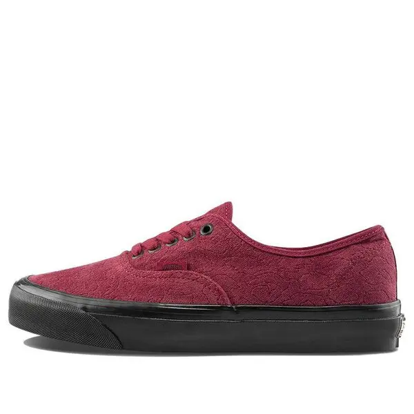 VANS Og Authentic Lx Velvet Embroidered Leopard Pomegranate Sneakers