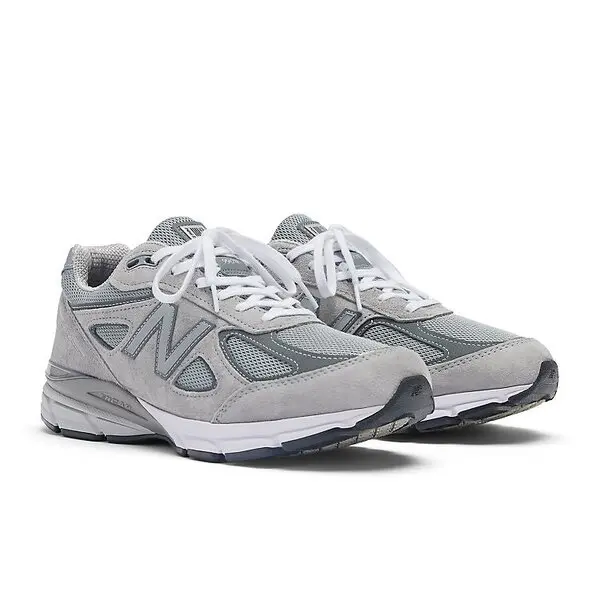 NEW BALANCE 990 V4 Core 'made In Usa Grey' Sneakers - Grey/silver