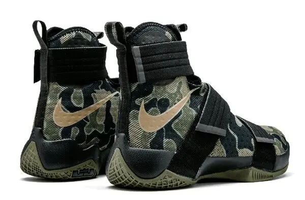 Nike Lebron Zoom Soldier 'army Camo' Basketball Shoes - Black