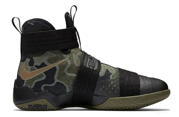 Nike Lebron Zoom Soldier 'army Camo' Basketball Shoes - Black