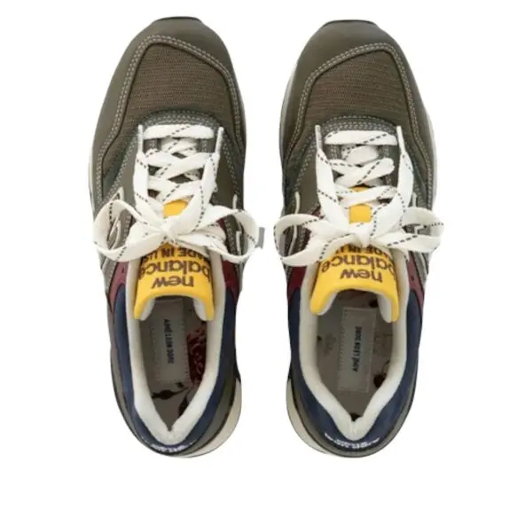 NEW BALANCE X Aimé Leon Dore 997 Miusa Sneakers - Dark Moss/angora
