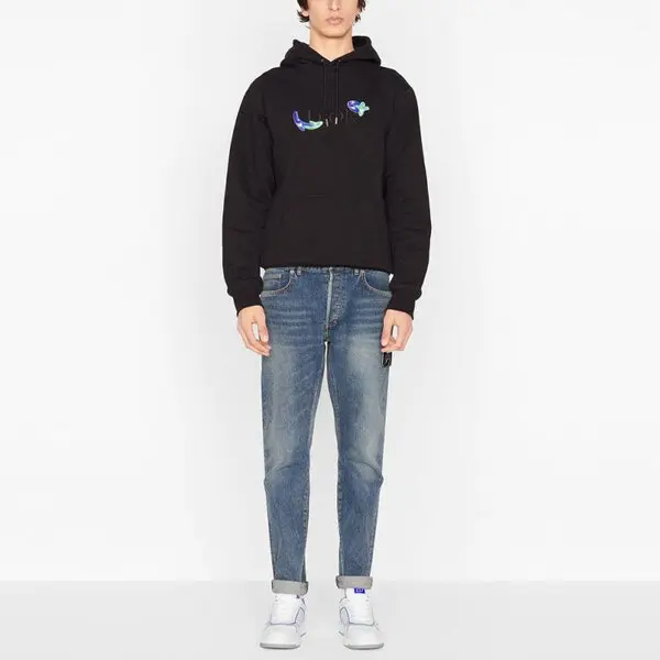 Dior X Kenny Fw21 Crossover Logo Pattern Loose Hoodie