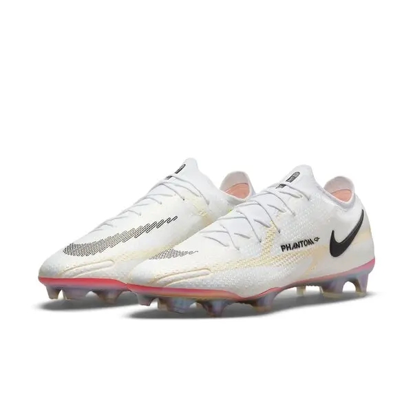 Nike Phantom Gt2 Elite Fg 'rawdacious' Football Boots - Ivory/pink