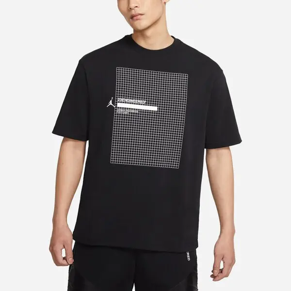 JORDAN 23 Engineered Mesh Sports Round Neck Short Sleeve