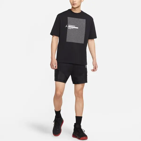 JORDAN 23 Engineered Mesh Sports Round Neck Short Sleeve