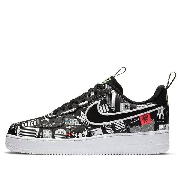 Nike Force 1 '07 Lx "worldwide Pack" Sneakers - Black