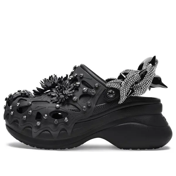 CROCS X Swarovski Embellished Clogs - Black