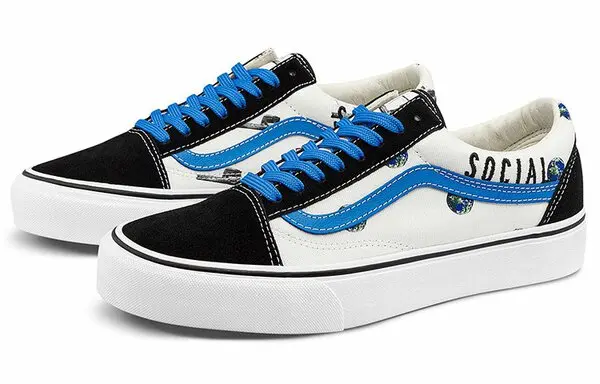 VANS Cali Thornhill Dewitt X Vault Old Skool Lx "black Social Disaster - White/blue/black