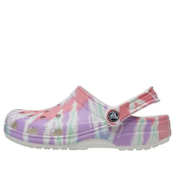 CROCS Classic Clog Pattern Flat Heel Sports Sandals - Blue