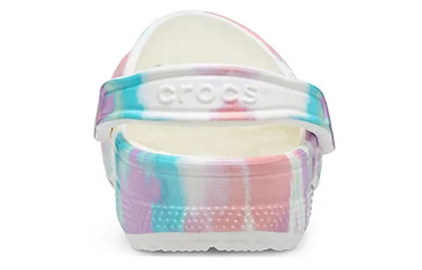 CROCS Classic Clog Pattern Flat Heel Sports Sandals - Blue
