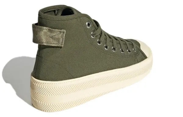 Adidas Nizza Parley High Top Sneakers - Olive Green