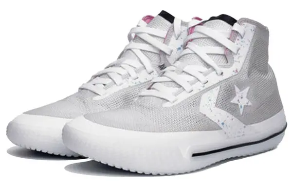 CONVERSE Chuck Taylor All Star Pro Bb High Top Sneakers - White/silver