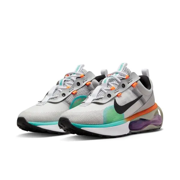 Nike Max 2021 Casual Low Top Sneakers - Grey/black/orange