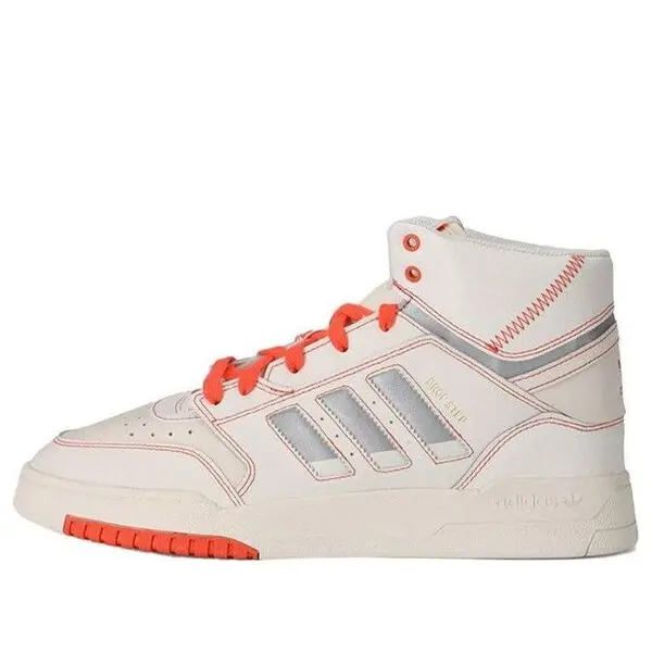 Adidas Originals Drop Step High Top Sneakers - White/orange