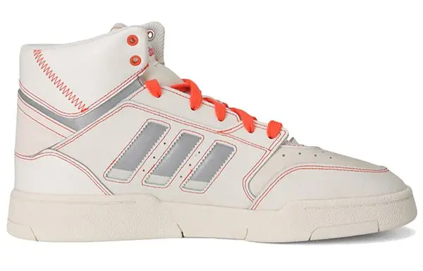 Adidas Originals Drop Step High Top Sneakers - White/orange