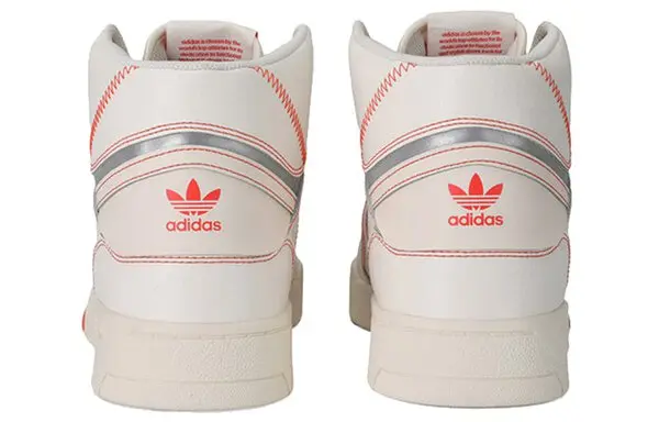 Adidas Originals Drop Step High Top Sneakers - White/orange