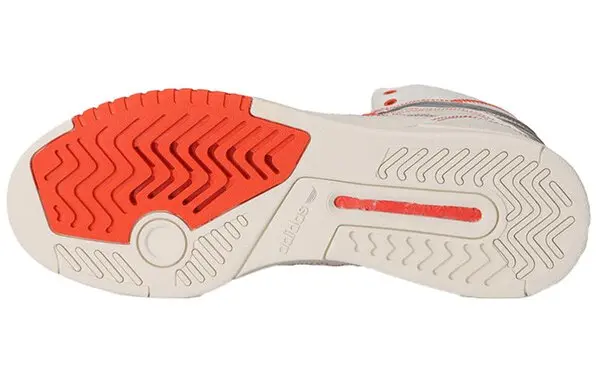 Adidas Originals Drop Step High Top Sneakers - White/orange