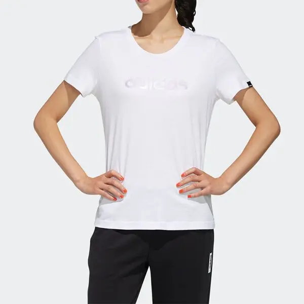 Adidas Alphabet Logo Training T-shirt - White