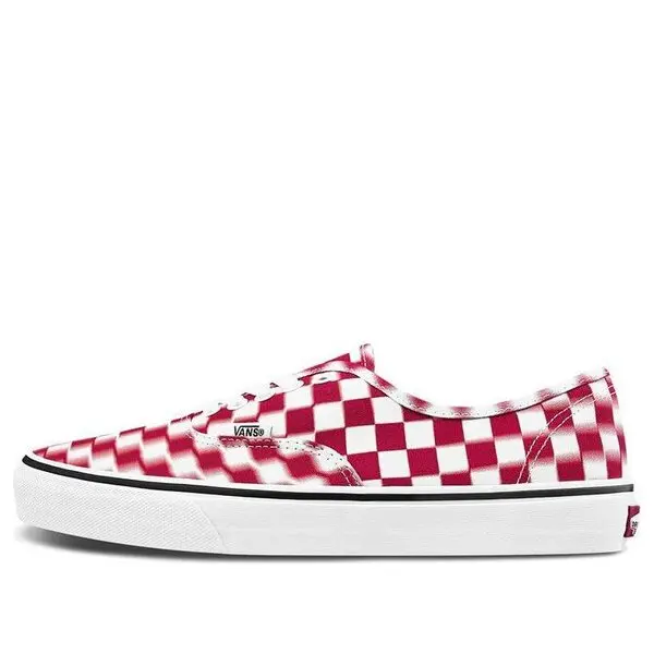 VANS Authentic "blur Check" Sneakers - Red/white