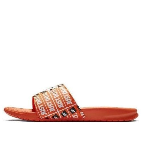 Nike Benassi Jdi Print Slide Sandals - Orange