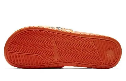 Nike Benassi Jdi Print Slide Sandals - Orange