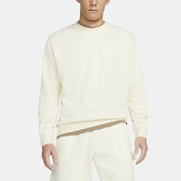 Nike Club French Terry Crewneck - White