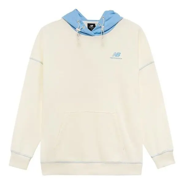 NEW BALANCE Lifestyle Hoodie - White/blue