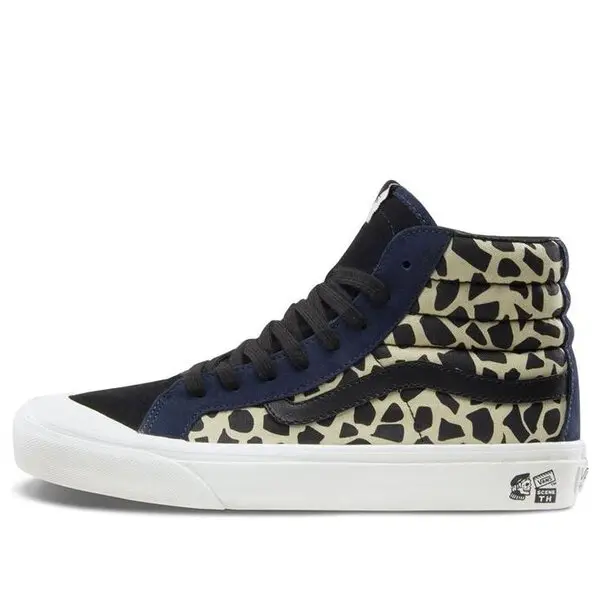 VANS Taka Hayashi X Style 138 Lx 'cheetah Field' High Top Sneakers - Blue/black/leopard