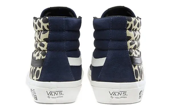 VANS Taka Hayashi X Style 138 Lx 'cheetah Field' High Top Sneakers - Blue/black/leopard