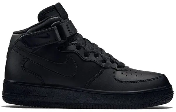 Nike Force 1 Mid Sneakers - Black