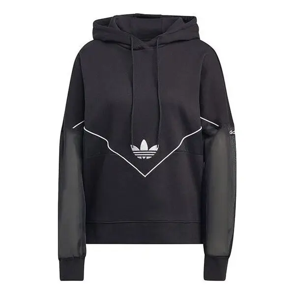Adidas Original Adicolor Hooded Top 'black - Black/multi-color