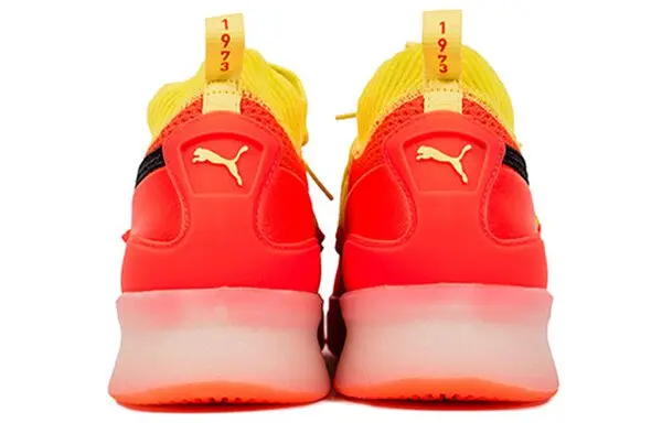 PUMA Clyde Court Disrupt Mid-top Lace-up Sneakers - Red/yellow