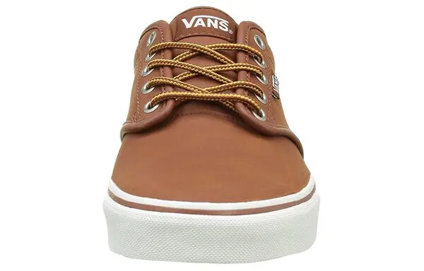 VANS Atwood Leather Lace Up Sneakers - Brown