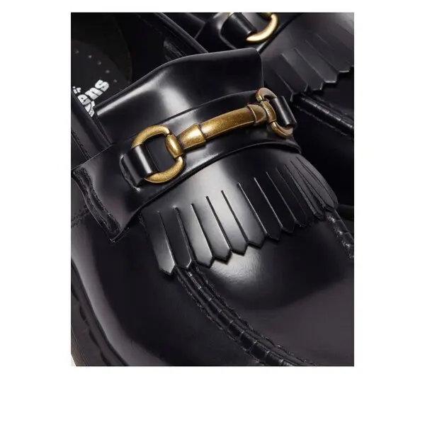 Dr. Martens Adrian Loafers With Horsebit Detailing - Black