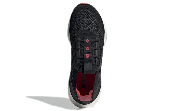 Adidas Ultraboost 21 Athletic Sneakers - Black/red