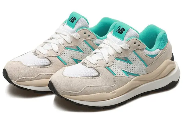 NEW BALANCE 57/40 "sea Salt Summer Jade" Low Top Sneakers - Khaki/green