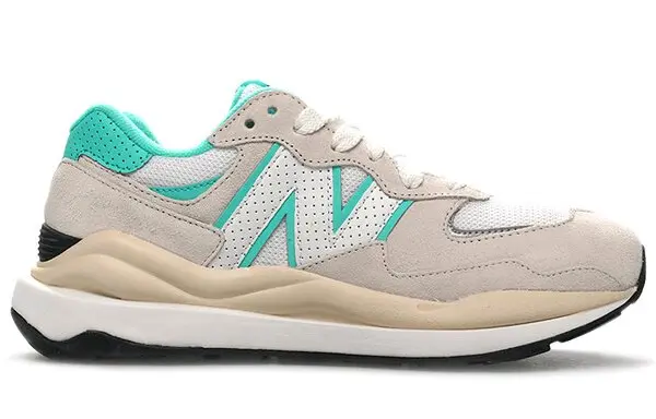 NEW BALANCE 57/40 "sea Salt Summer Jade" Low Top Sneakers - Khaki/green