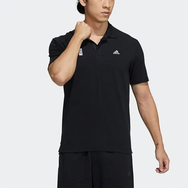 Adidas Series Logo Solid Color Short Sleeve Polo Shirt