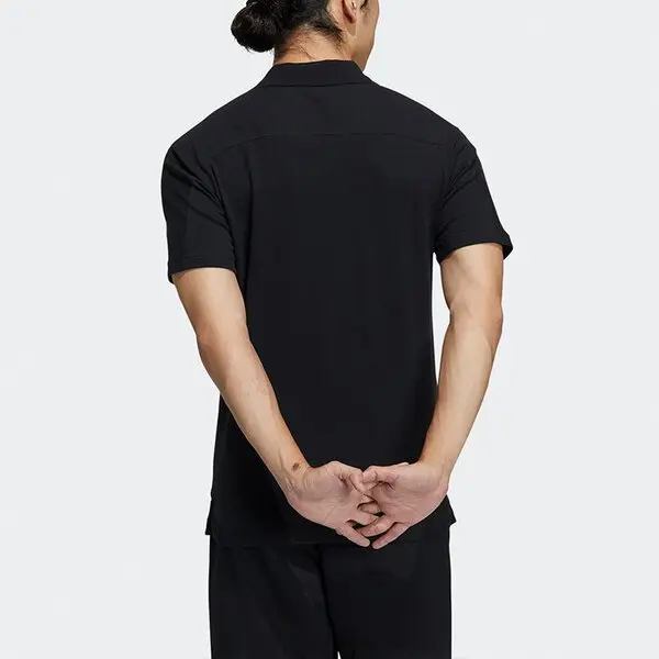 Adidas Series Logo Solid Color Short Sleeve Polo Shirt